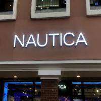 China Custom 3D Logo Wall Sign LED Lights Outdoor Advertising Grill House Metal 6000K 30000Hrs for sale