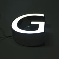 China Hongsen Custom 3D Acrylic Letter Sign Board with LED Backlit for Business Logo Wall Light 6000K for sale
