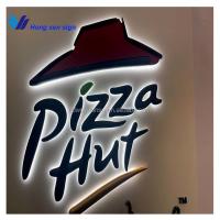 China Custom 3D LED Sign Stainless Steel Acrylic Backlit Outdoor Signboard 12V 4100K for sale