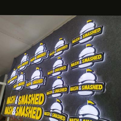 China Custom LED Channel Letter Sign Acrylic Indoor Office Logo 12V DC 6000K for sale