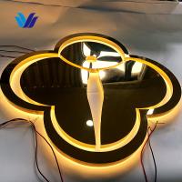 China Hongsen Custom Outdoor 3D LED Letter Lights 6000K for Restaurant Storefront Sign Gold Letters for sale