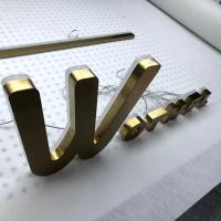 China HongSen Custom Stainless Steel LED Backlit Letter Sign 6000K 30000Hrs for sale