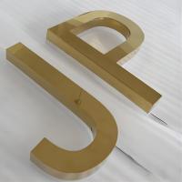 China Custom Laser Cut Metal Backlit Channel Letter Signs 6000K LED 2kg Stainless Steel for sale
