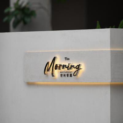 China Custom Stainless Steel Back Luminous Letter Signs 6000K LED Advertising Letters for Indoor Outdoor Use for sale