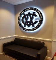 China Custom Metal Backlit LED Letter Sign 6000K Daylight 30000Hrs Indoor Outdoor Logo Letters for sale