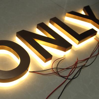 China Custom Metal LED Letter Sign 6000K Daylight 30000Hrs Lifespan for Indoor Outdoor Use for sale