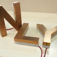 China Custom Metal LED Letter Sign 6000K Daylight 30000Hrs Lifespan for Indoor Outdoor Use for sale