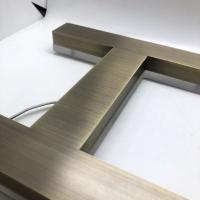 China Custom Metal Backlit LED Letter Sign 6000K Daylight 30000Hrs Indoor Outdoor Logo Letters for sale