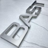 China Hongsen Custom 3D LED Backlit Metal Letter Signage 6000K for Outdoor Indoor Shop Store for sale
