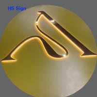 China Custom Outdoor Indoor Backlit Sign Acrylic Billboard Stainless Steel IP65 100V-240V for sale