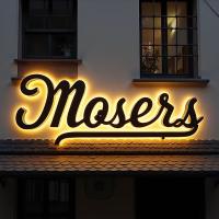 China Matte Black LED Backlit Letter Sign 6000K 30000Hrs for Modern Office Exterior for sale