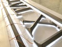 China Custom Stainless Steel Backlit Channel Letter Sign with LED 12V for Business Outdoor for sale