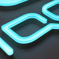 China Custom Stainless Steel LED Jelly Letters 6000K Outdoor Sign for Mall Hospital for sale