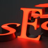 China Customizable Aluminum Frame with Borderless LED Front Light Lettering for Storefront Lighted Letters for sale