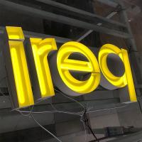 China Front Lit LED Channel Letter 12V DC 6000K Bright Yellow 3D Acrylic Sign Metal Housing Storefront Branding for sale
