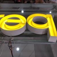 China Front Lit LED Channel Letter 12V DC 6000K Bright Yellow 3D Acrylic Sign Metal Housing Storefront Branding for sale