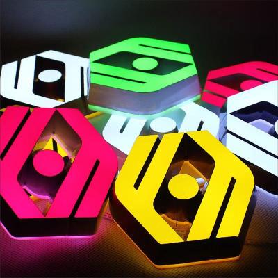 China Custom LED Acrylic Letter Sign 12V 50000Hrs Waterproof Illuminated Alphabet for Retail Shop Office Cafe Branding for sale