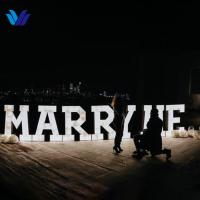 China LED Marquee Letters 4ft Giant Wedding Decoration Outdoor Stand Alone White 6000K for sale