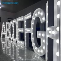 China Custom LED Marquee Letters 3ft 4ft 5ft Light Up Wedding Sign PVC Stainless Steel for sale