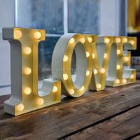 China Custom LED Marquee Letters 3ft 4ft 5ft Light Up Wedding Sign PVC Stainless Steel for sale