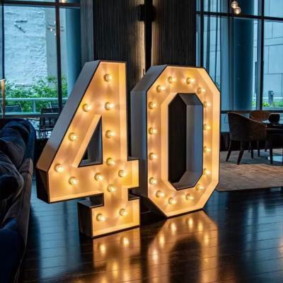 China Customizable Waterproof LED Marquee Letters High Brightness 50,000 Hours for Wedding Decor for sale