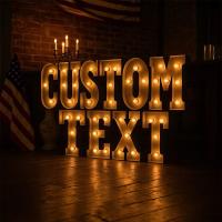 China Customizable Waterproof LED Marquee Letters High Brightness 50,000 Hours for Wedding Decor for sale