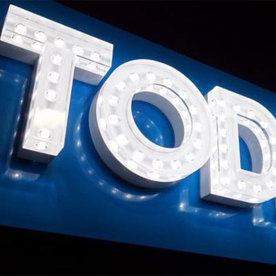 China Custom Dimmable LED Marquee Letter Lights PVC Stainless Steel 50000Hrs for Party Wedding Home Decor for sale