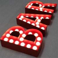 China Customizable Large Marquee Letters for Bar Signage 10-30cm Thick LED for sale
