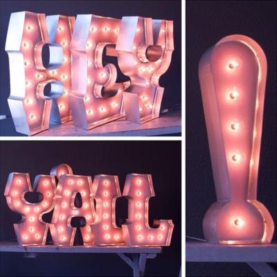 China Custom LED Marquee Letters Sign PVC Stainless Steel 50000 Hours for Wedding Photo Booth Decor for sale