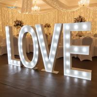 China Customizable 3D Multi-Color RGB LED Marquee Letters DC 12V for Party Business Promotions for sale