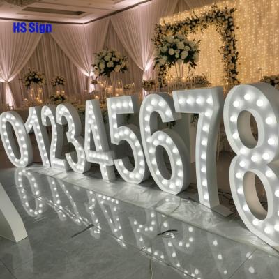 China Wholesale 3D LED Bulb Sign Letters Galvanized Sheet DC Power 12V for Storefront Outdoor Advertising for sale