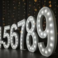 China OEM DC Powered LED Metal Letters 3ft-5ft IP65 Waterproof for Outdoor Advertising Commercial Displays for sale