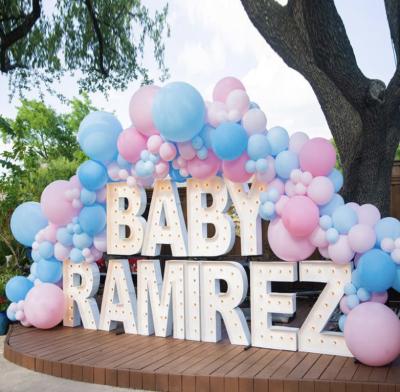 China Wholesale Galvanized LED Marquee Letters 50cm Large Alphabet Sign for Wedding Decoration for sale