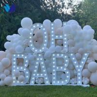 China Customizable LED Marquee Letters 3ft 4ft 5ft High Brightness Galvanized Sheet Outdoor Advertising Sign for sale