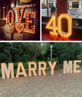 China Custom Waterproof LED Letter Sign 3ft 4ft 5ft Giant Light Up Letters for Events for sale