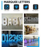China Custom Waterproof LED Letter Sign 3ft 4ft 5ft Giant Light Up Letters for Events for sale