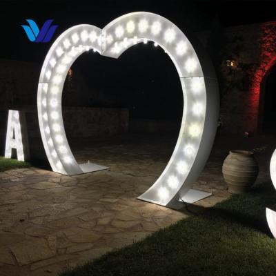 China Custom Outdoor Waterproof LED Marquee Letters Sign Light Up Birthday Decor 50cm for sale