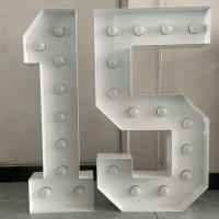 China Large 4ft 5ft LED Marquee Letters Numbers RGB Wedding Party Decoration Light for sale