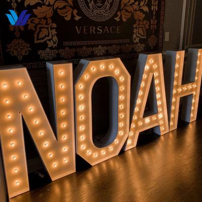 China Wholesale LED Marquee Letter Wedding Decor Lights Giant Light Up Numbers 50000 Hours for sale