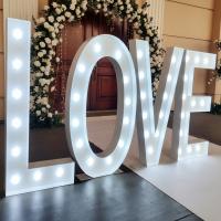 China Custom 3D LED Marquee Letters Numbers 3ft 4ft Wedding Event Party Advertising Sign Light Galvanized Sheet for sale