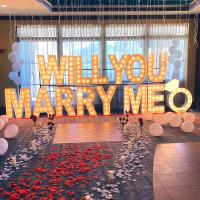 China Customizable LED Marquee Letters Sign 50,000 Hours PVC Stainless Steel for Wedding Party Decor for sale