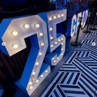 China Custom Color Giant LED Marquee Letters Light Up Letters Big Numbers for Birthday Wedding Party Decor 50,000 Hours for sale