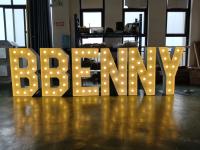China Custom Color Giant LED Marquee Letters Light Up Letters Big Numbers for Birthday Wedding Party Decor 50,000 Hours for sale