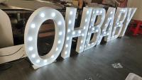 China Custom Color Giant LED Marquee Letters Light Up Letters Big Numbers for Birthday Wedding Party Decor 50,000 Hours for sale