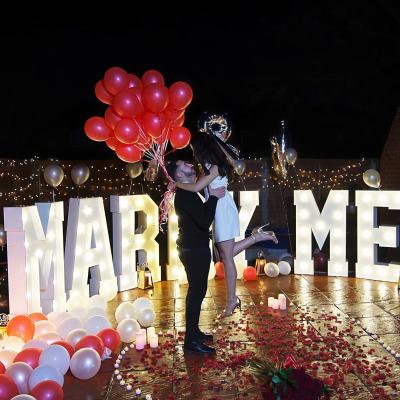 China Outdoor Waterproof LED Marquee Letters Sign 50000 Hours Light Up Numbers for Wedding Party Decoration for sale