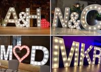 China Factory Direct LED Marquee Letters Luminous Light Bulb Sign 50000 Hours for sale
