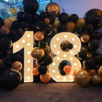 China Customizable Metal LED Marquee Letters 4ft 5ft for Wedding Event Advertising with 1 Year Warranty for sale