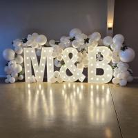 China Wholesale LED Marquee Letter Numbers 3ft 4ft 5ft Metal Wedding Backdrop Stage Decoration for sale