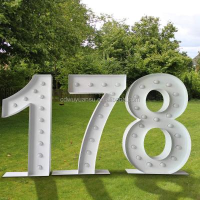 China Customizable LED Marquee Letters and Numbers 3ft 5ft for Wedding Party Home Decoration for sale