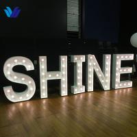 China Custom LED Marquee Letter Sign 50cm Light Up Letters for Wedding Party Event Decoration for sale
